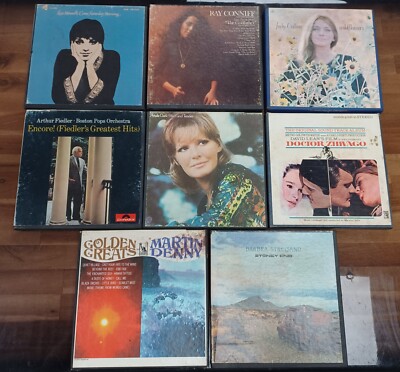 Lot of 8 Vintage Reel to Reel Tapes - Minelli, Streisand, Collins ...