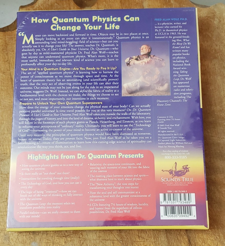 6 CD Dr. Quantum Presents: A User's Guide to the Universe by Fred Wolf ...