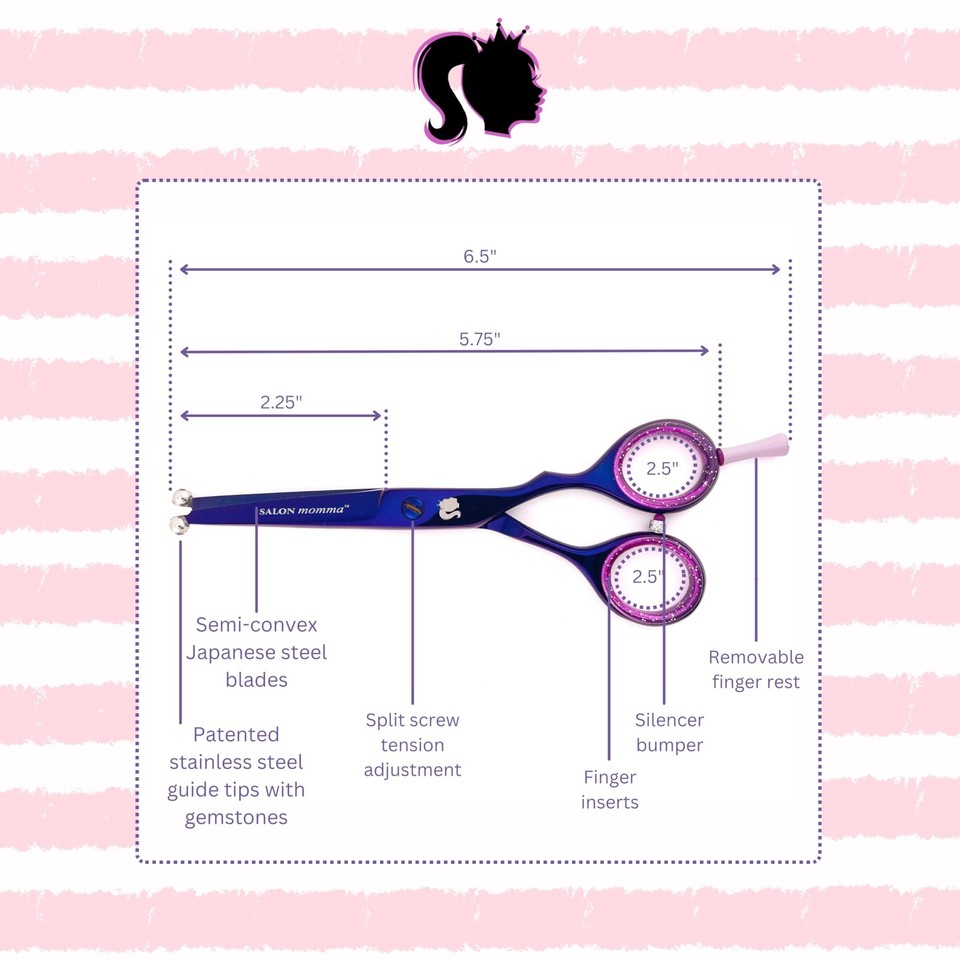 Professional Safety Tip Hair Cutting Scissors – Ultra-Safe Hair ...