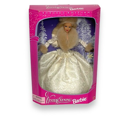 Winter Evening Barbie Snowflake Doll Special Edition 1998 Mattel 19218 ...