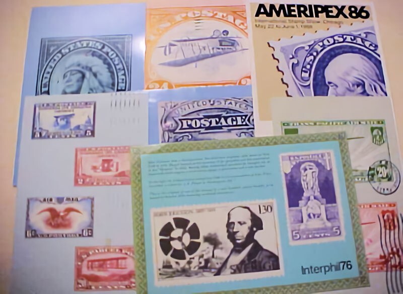 8 US STAMPS PICTURE POST CARDS,INVERTED PLANE | eBay