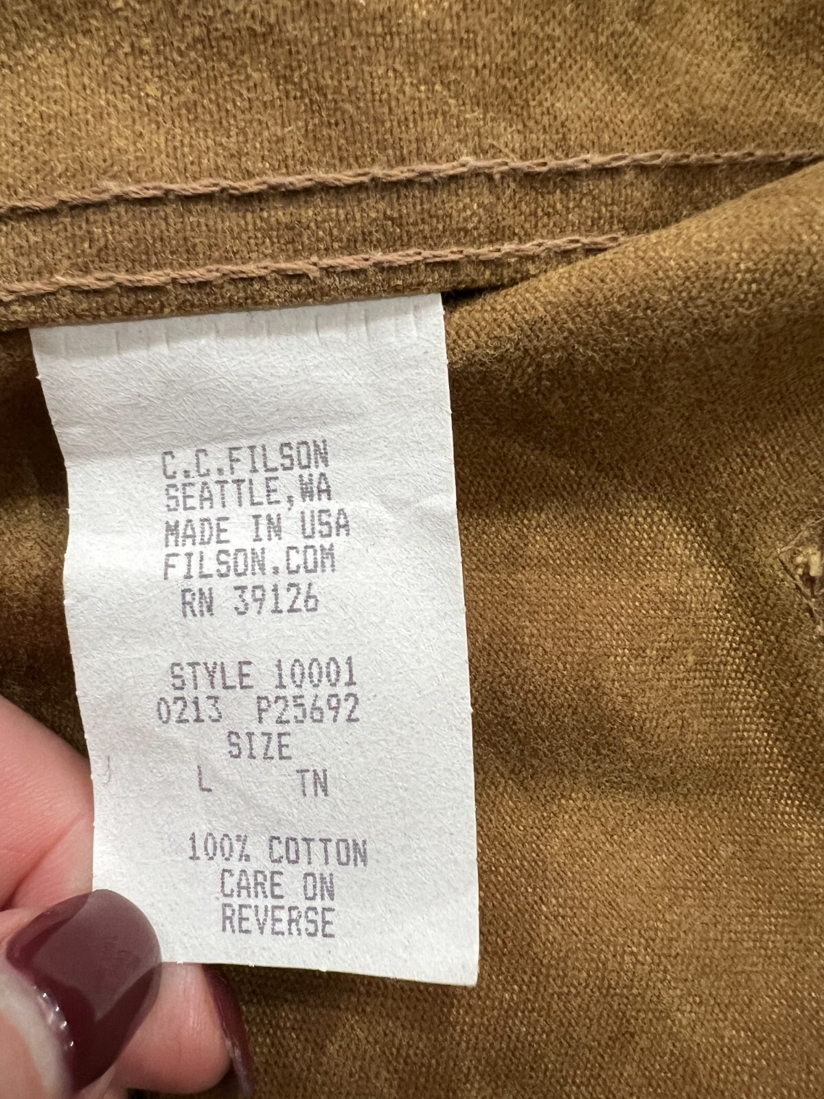 FILSON Tin Cloth Packer Coat Waxed Cotton w/ Mackinaw Wool Vest Liner ...