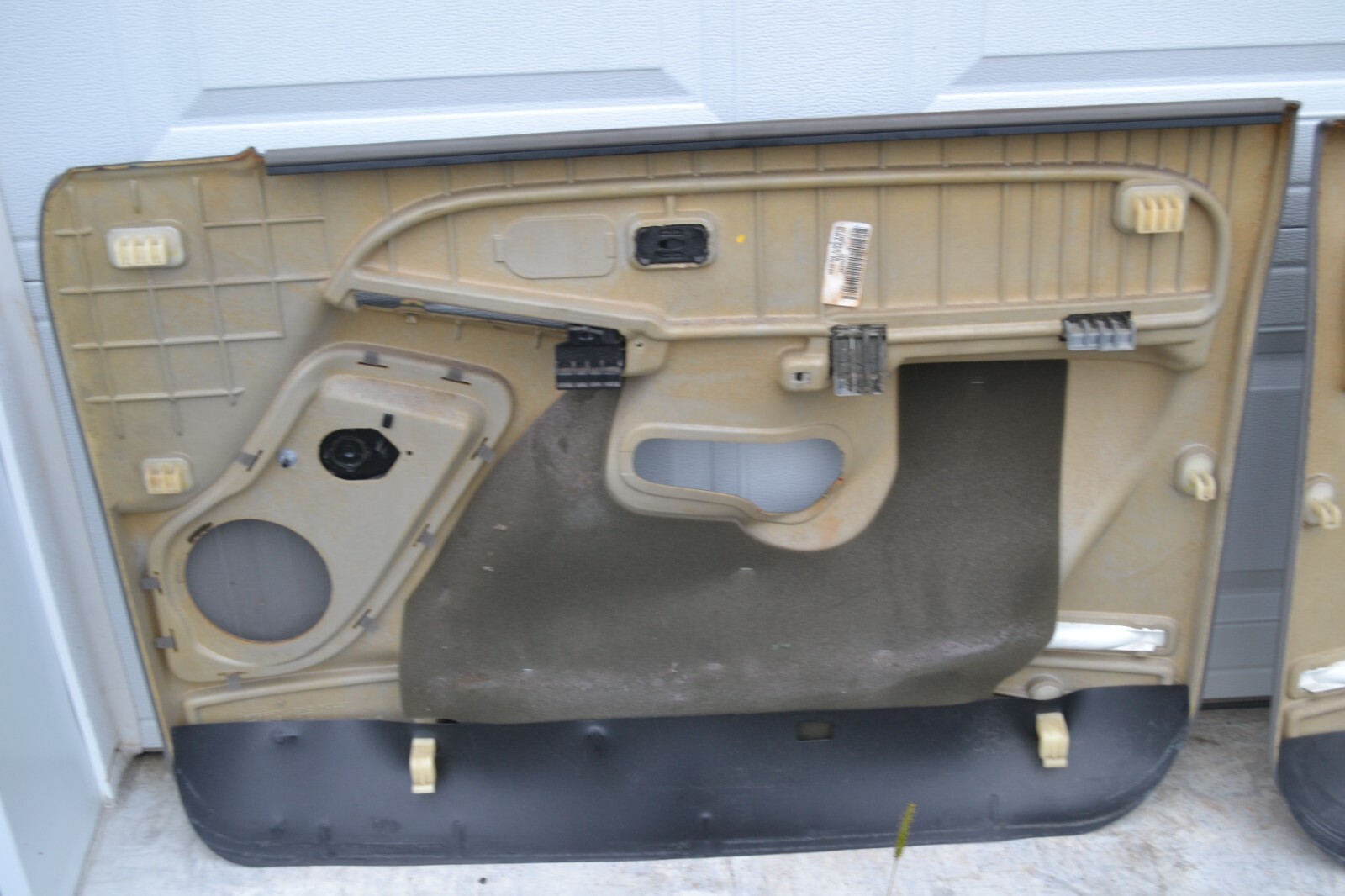 99-02 GMT 800 - Interior Door Trim Panels Set Gray & Tan Two Tone Power ...