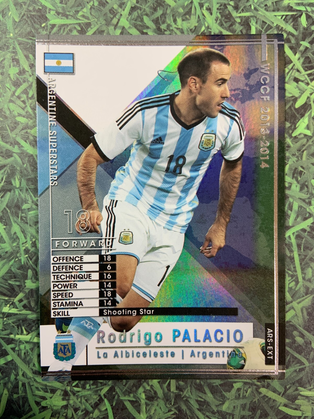 Panini WCCF 2013-14 Rodrigo Palacio La Albiceleste Extra Refractor ...