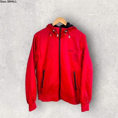 Carhartt red full zip jacket Size Small | eBay