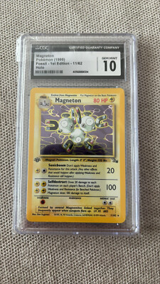 Fossil magneton holo 1st edition cgc 10 [Gem Mint/Pokemon TCG] | eBay