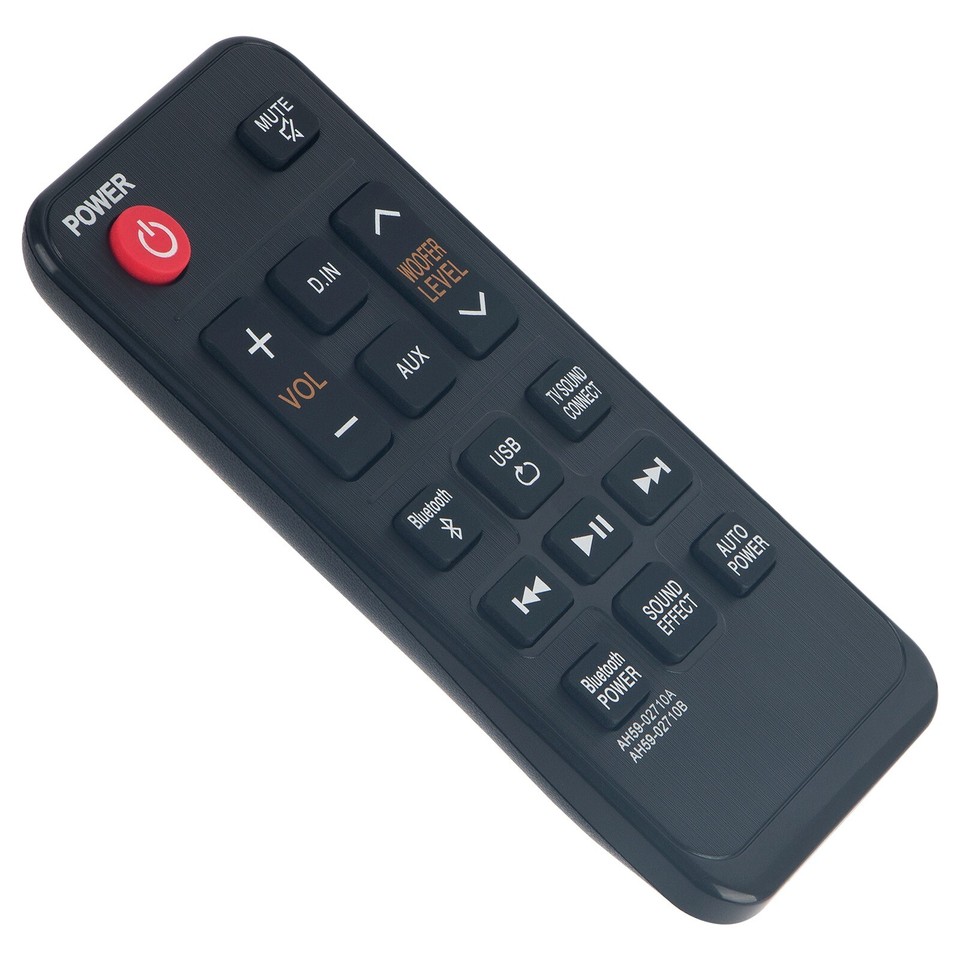 AH59-02710A,AH59-02710B Replace Remote Control Fit for Samsung Soundbar ...