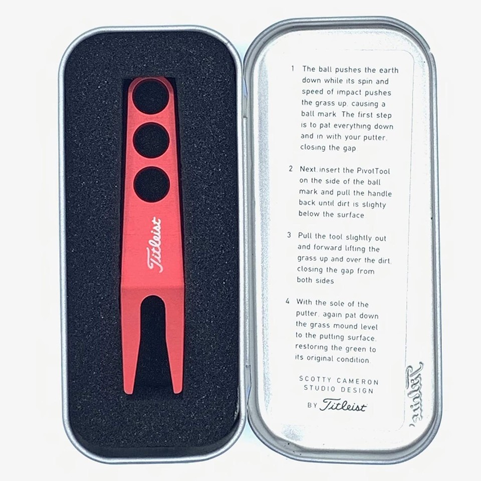 Scotty Cameron Red NEW Authentic Titleist Divot Pivot Repair Tool ...