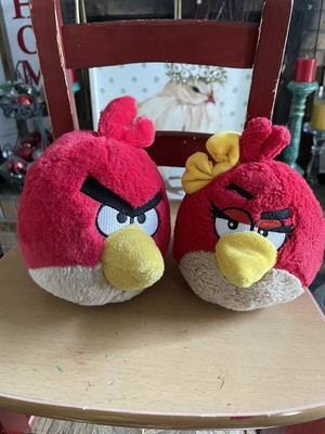 Angry Birds Plush Red, Girl Red Bird Yellow Bow 5 Inch Plush Stuffed ...