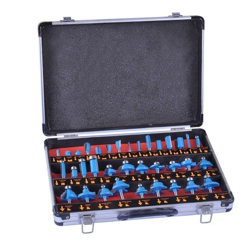 35Pcs/Set 1/4 6.35MM Shank Milling Cutter Router Bit Engraving Cutting ...