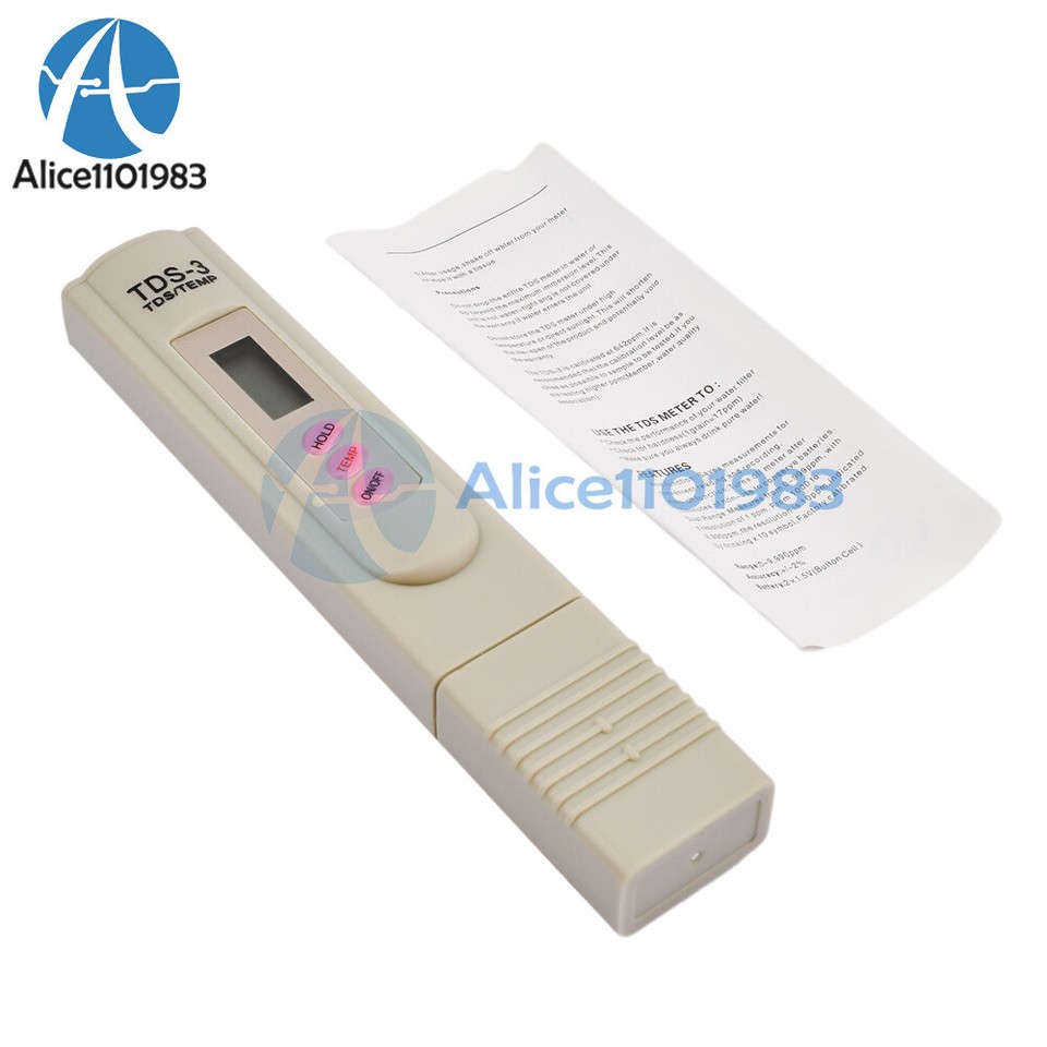 Digital LCD PH Meter TDS EC Water Purity PPM Filter Hydroponic Pool ...