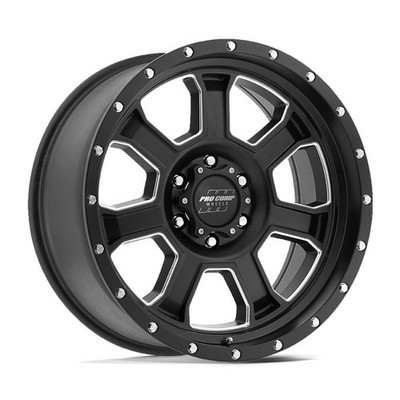 Pro Comp Wheels PA43 SLEDGE 20x9 5x5.5 0mm Satin Black/Milled 5143-2985 ...
