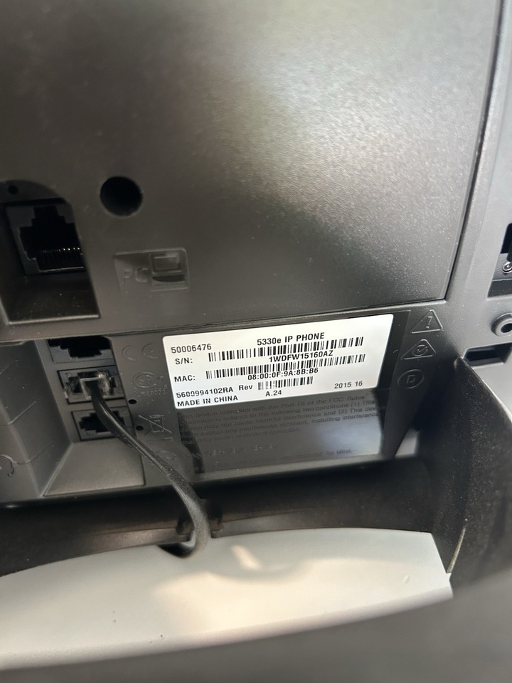 Mitel 5330 IP PoE Backlit Office Phone w Stand (Lot Of 3) | eBay