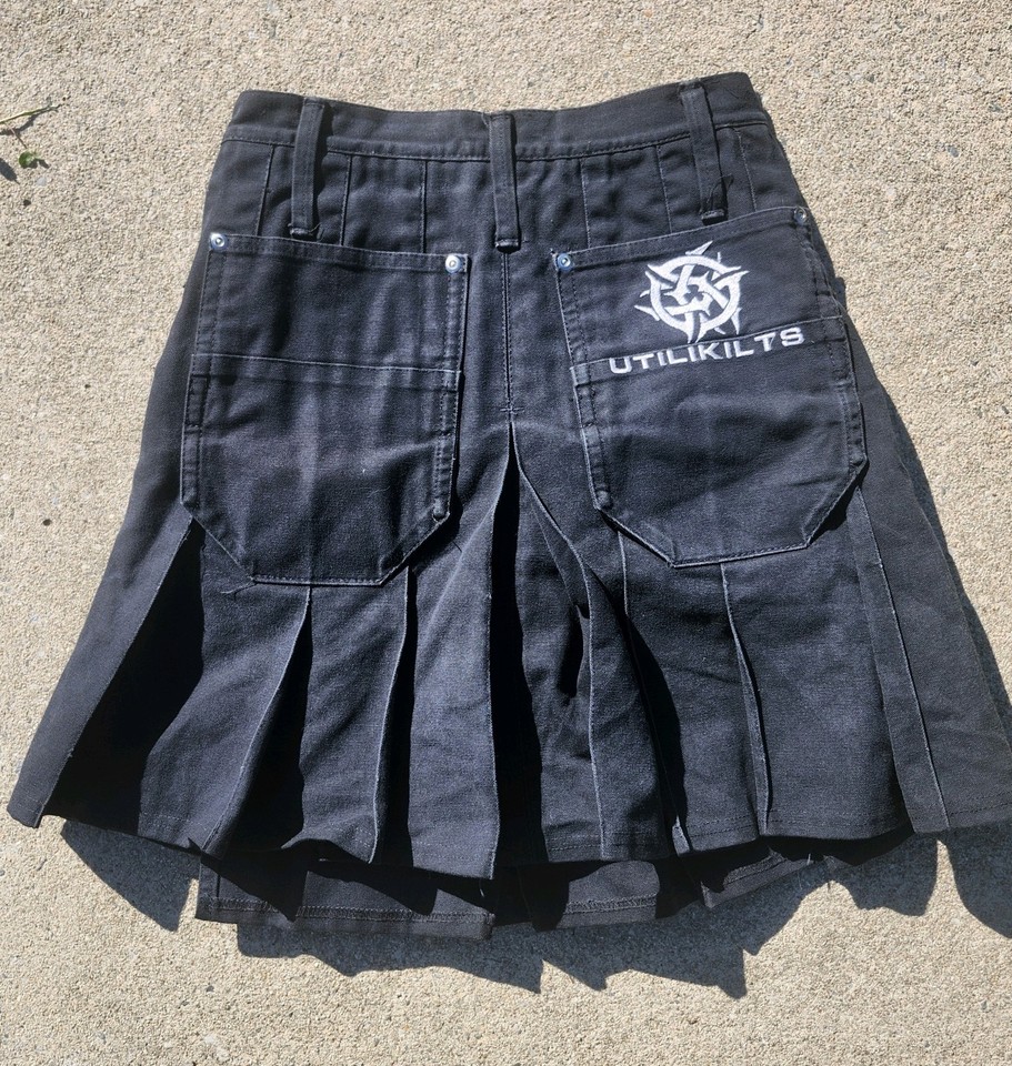 Utilikilt Kilts Utiliclan Men Kilt Size 34 Length 18 Black | eBay