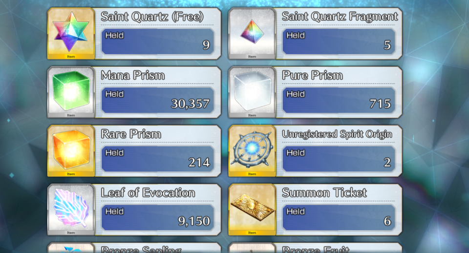 Fate Grand Order Stacked Endgame Account Gilgamesh 5/5, Morgan 5/5 ...
