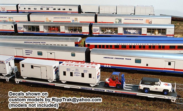American Freedom Train N Scale Decals for all 26 Cars of the Train | eBay
