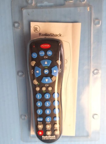 Radio Shack 3 in 1 Easy to Use Universal Remote Control 15-2113 Not ...