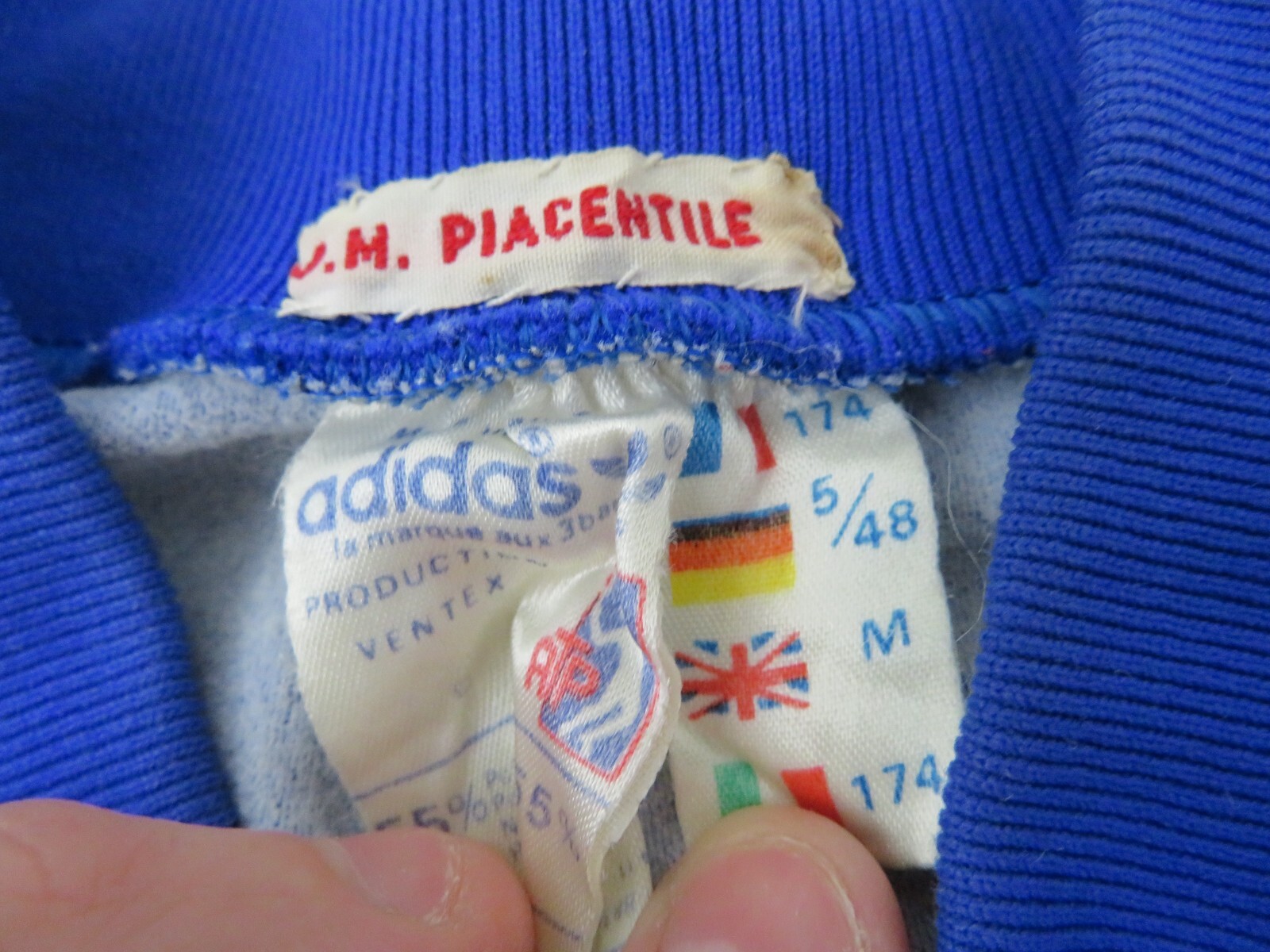 Vtg 80s Jean Marc Piacentile France FNSU Adidas ATP Jacket Trefoil Mens ...