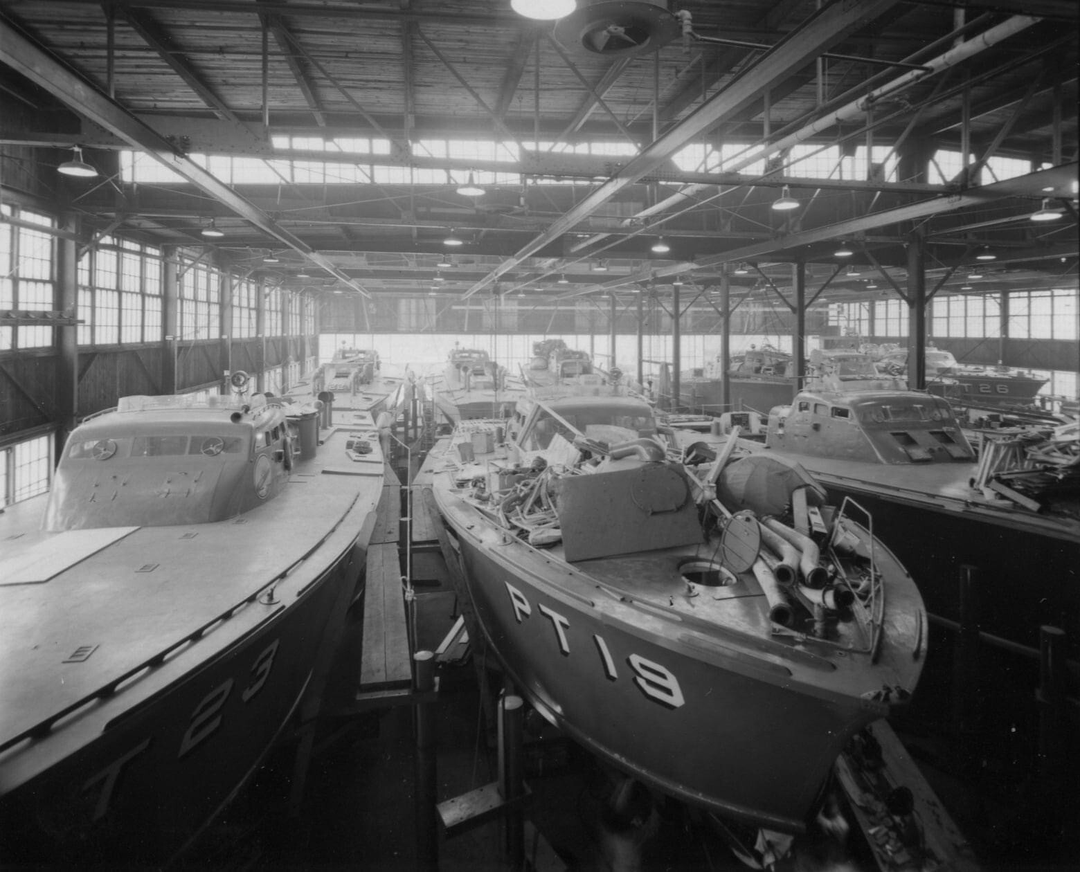 WW2 WWII Photo World War Two / Elco PT Boat Factory Bayonne NJ US Navy ...