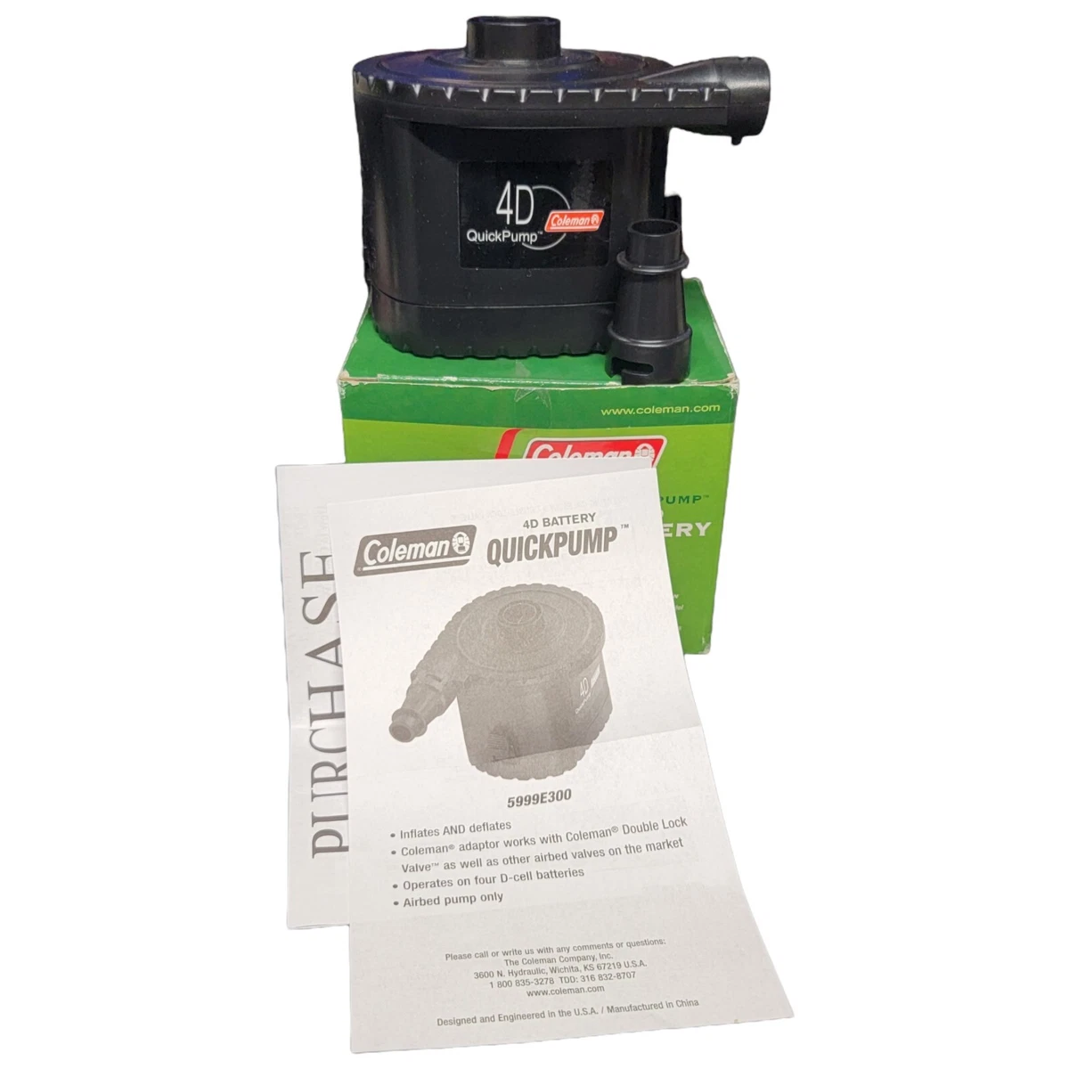 Coleman 4d Quick Pump Battery