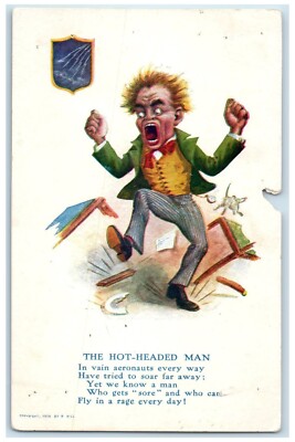 c1905 The Hot Headed Man In Vain Aeronauts Every Way Unposted Antique ...