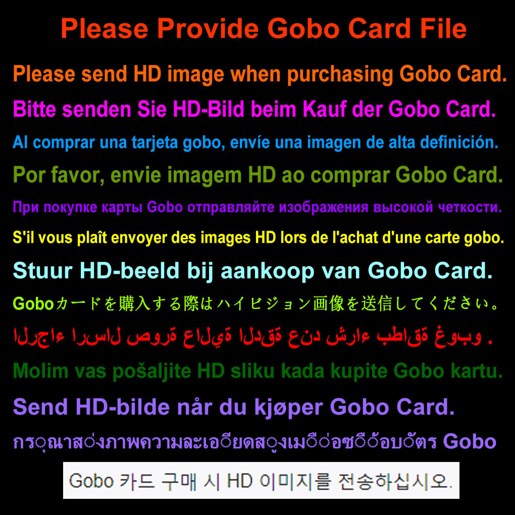 Custom Logo Projector Light 20W LED - Static GOBO Projector With 2 ...