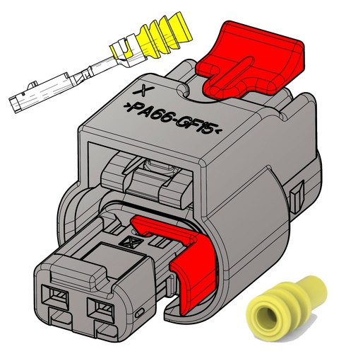Set of 6,Dodge Chrysler ignition coil connector pa66-gf15 REPAIR SET | eBay