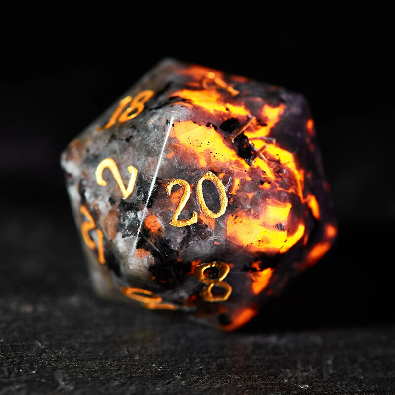 Polyhedral Würfel Set DND Frame Gemstone 7 Die Dungeons and Dragons RPG ...