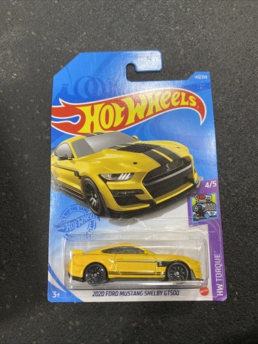 HOT WHEELS YELLOW 2021 #143 2020 FORD MUSTANG SHELBY GT500 SUPER MUSCLE ...