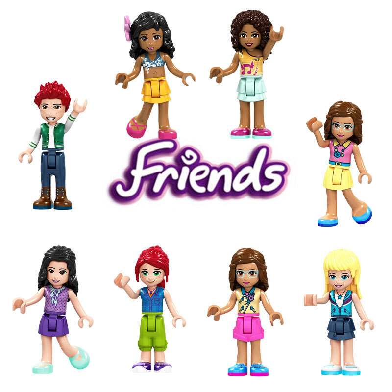 8PCS Friends Girls Building Blocks Mini Figures Educational Toys Kids ...