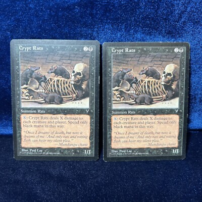 Crypt Rats Visions Mtg Magic The Gathering Card 2 | eBay