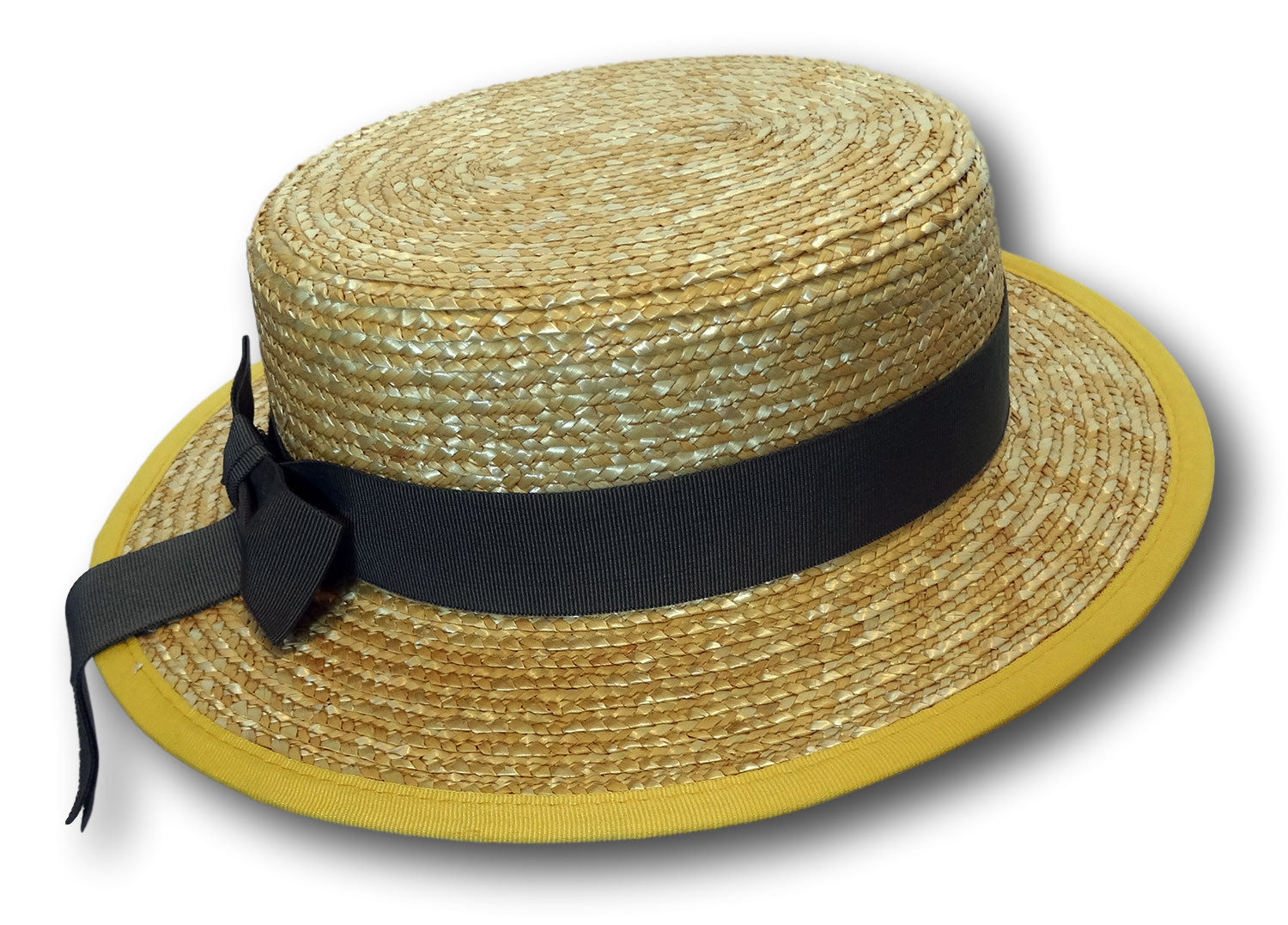 Girls Traditional School Uniform Straw Boater & Grosgrain Hat Band ...