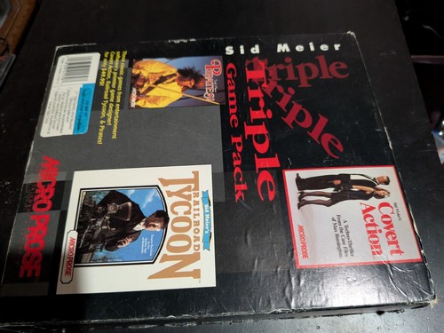 VTG • Sid Meier • Triple Game Pack • 3.5" HD IBM PC Game Lot ...