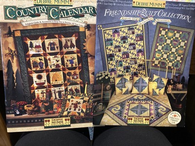 2 Debbie Mumm Quilt Books-Country Calendar, Friendship Quilt Collection ...