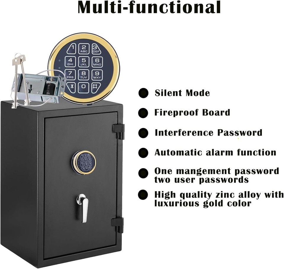 Safe Lock Replacement with Solenoid Lock Upgrade Electronic Digital ...