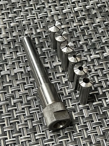 Schaublin Villeneuve P5 Pull Type Watchmakers Collet Set & Collet ...