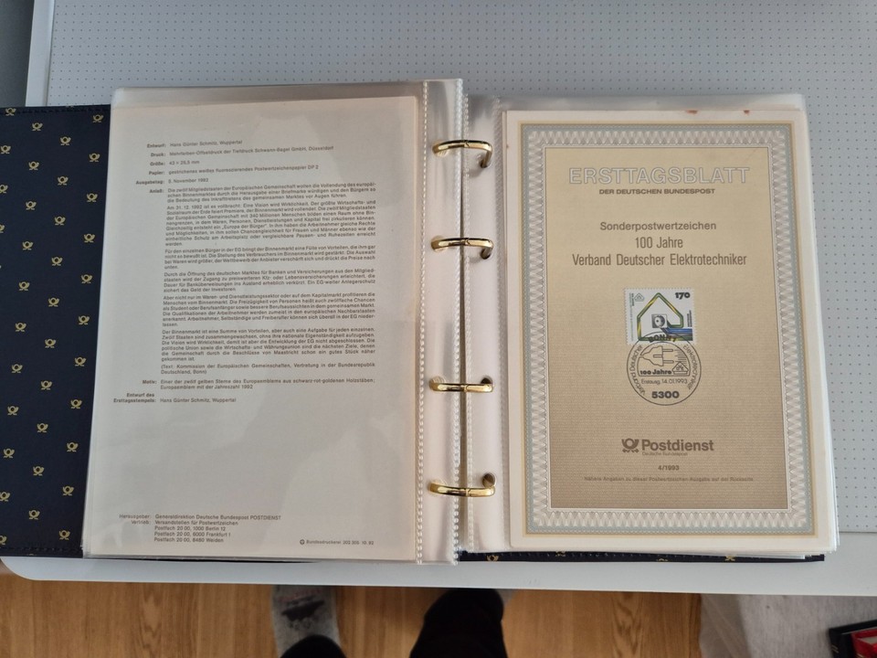 Sammlung Ersttagsblätter BRD unter Folien im Binder | eBay.de