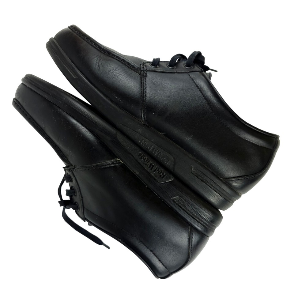 Red Wing 6604 Black Steel Toe Oxford Work Safety Shoes MADE IN USA Size ...