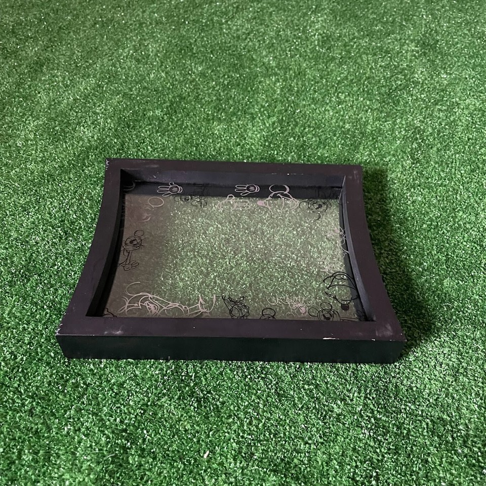 Disney Mickey Mouse Y2K Glass Decorated Black Picture Frame | eBay