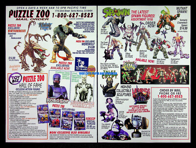 Puzzle Zoo Figures Spawn Robocop Terminator 1996 Print Magazine Ad ...
