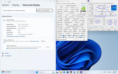 DELL Precision 5560 15" FHD+ I7-11850H 1TB 64GB W11P T1200 GPU Backlit ...