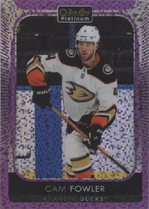 2021-22 O-Pee-Chee Platinum - Cam Fowler #80 Violet Pixels /299 for ...