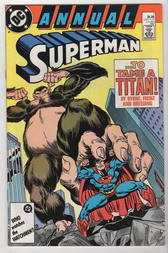 SUPERMAN Annual #1 1987 DC Comics LOT (6) John Byrne TITANO Super-Ape ...