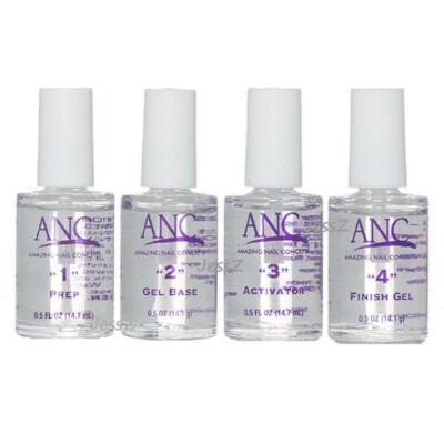 ANC Nail Dip Powder Liquid System #1-#4 .5oz 14.7 mL 4 Bottles | eBay