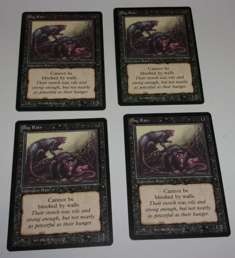 Bog Rats X4 Dark Magic the Gathering card MTG lot | eBay