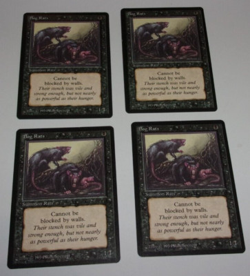 Bog Rats X4 Dark Magic the Gathering card MTG lot | eBay