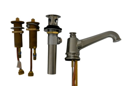Brizo 65378LF-NKLHP Invari Widespread Low Rise Spout Bathroom Faucet ...