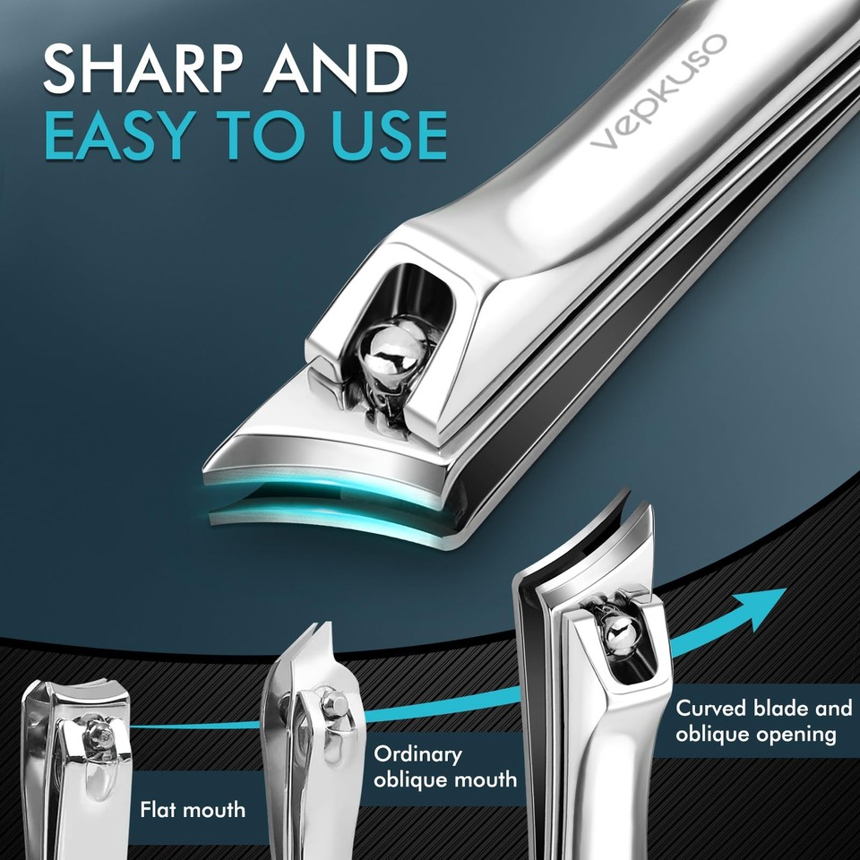 German Nail Clippers for Thick Ingrown Nail for Men, Heavy Duty Large ...
