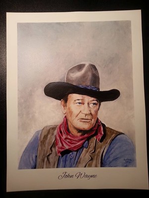 JOHN WAYNE signed & numbered limited edition giclee print by Cindy ...