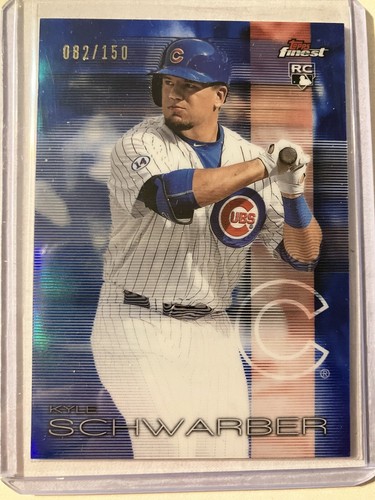 2016 Topps Finest Blue Refractor /150 Kyle Schwarber #67 Rookie RC | eBay